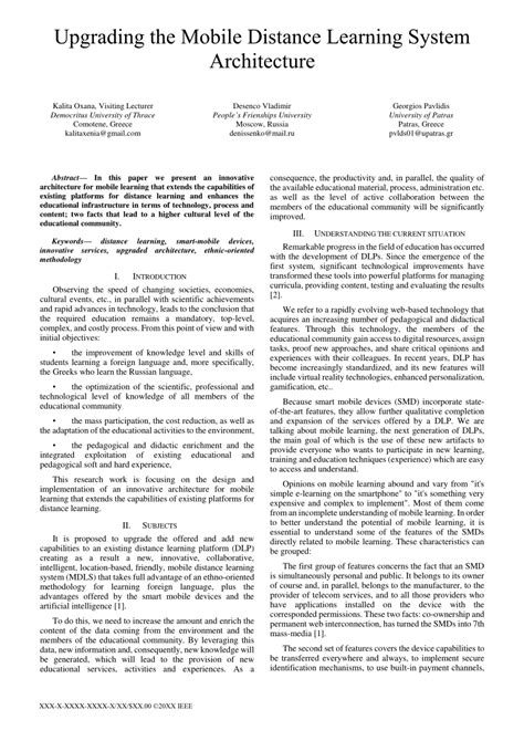 pdf upgrading the mobile distance learning system architecture