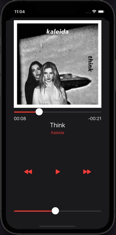 A Music Player Made For IOS Devices Using UIKit And AVKit
