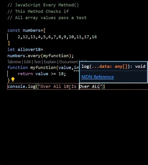 Javascript Every Method Shorts Js Javascript Coding Youtube