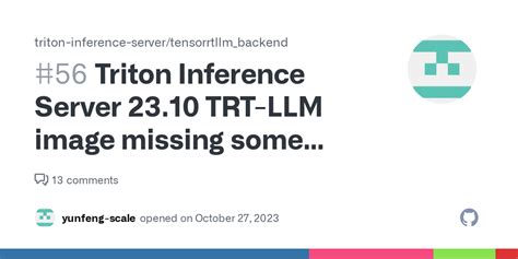 triton inference server 23 10 trt llm image missing some libraries to