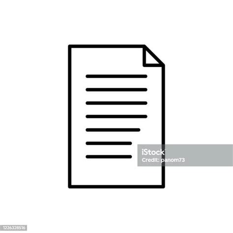 그래픽 디자인 로고 웹 사이트 소셜 미디어 모바일 앱 Ui 일러스트레이션을 위한 문서 윤곽선 아이콘 벡터 일러스트레이션 소셜