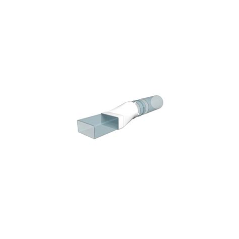 Eccentric Connector Between Rectangular Duct 60x204 And Round Duct D125