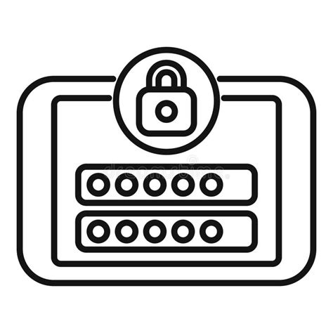 Smartphone Showing Password Protection With Padlock Icon Stock Vector Illustration Of