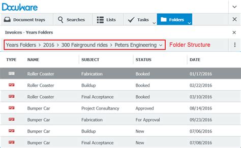 Searching For Documents In Folders With Docuware