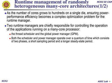 Ppt Scalable Thread Scheduling And Global Power Management For