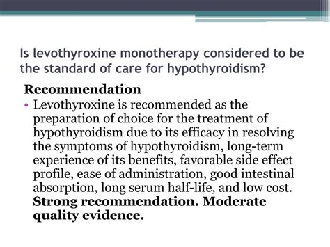 Guidelines For The Treatment Of Hypothyroidism Pptx