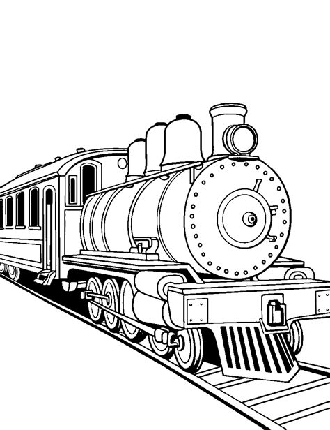 Train Colouring In Sheets