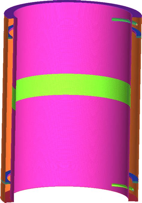 The Geometry Of The Computational Model The Volume Of The Download Scientific Diagram