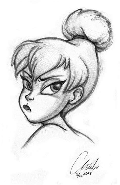 Disney Tinkerbell Expression Practice By ChiehChen Art Drawings Sketches Simple Disney Art