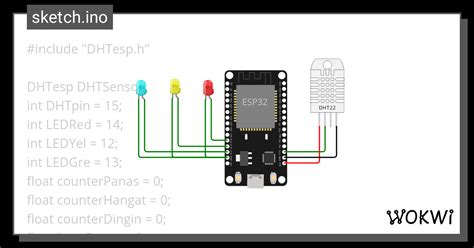Simulasi Hitung Daya Pada Beban Wokwi ESP32 STM32 Arduino Simulator