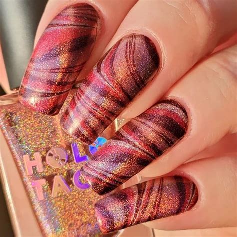 Yet Another Holo Taco Rainbow Collection Water Marble Done With Coral