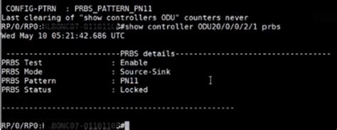 Configure PRBS Pattern In NCS K To Verify Error Free Path Cisco