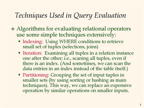 Overview Of Query Evaluation Ppt Download