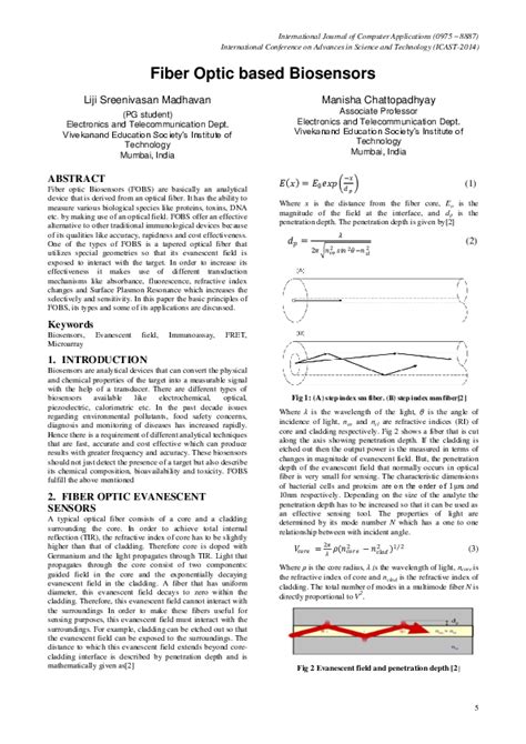 Pdf Fiber Optic Based Biosensors