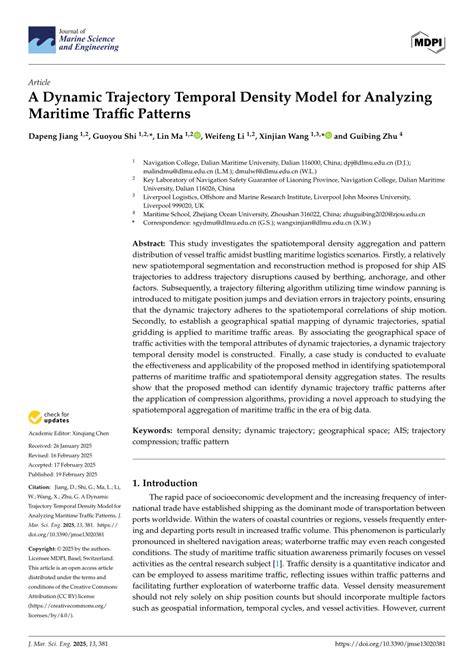 Pdf A Dynamic Trajectory Temporal Density Model For Analyzing