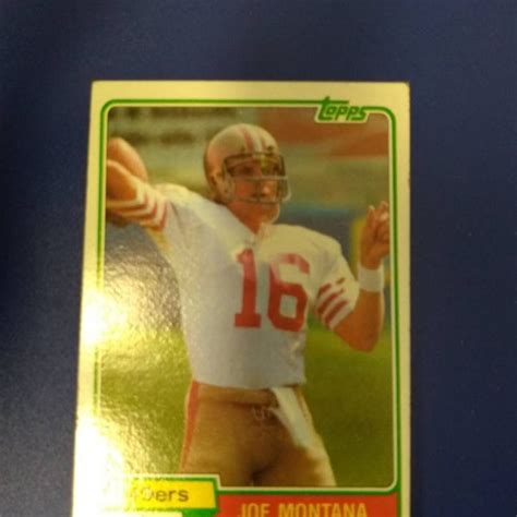 Joe Montana Rookie Card Etsy