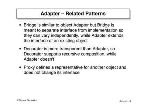 Software Structural Design Pattern Adapter Pdf