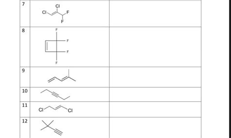 Solved 7 12 Please Name The Structural Disgram