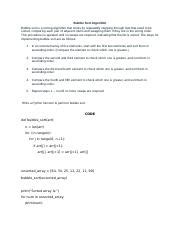 Implementing Bubble Sort Algorithm In Python Step By Step Guide Course Hero