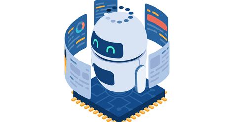 Isometric Ai Robot Analysis Data And Knowledge Illustrations Ft Ai
