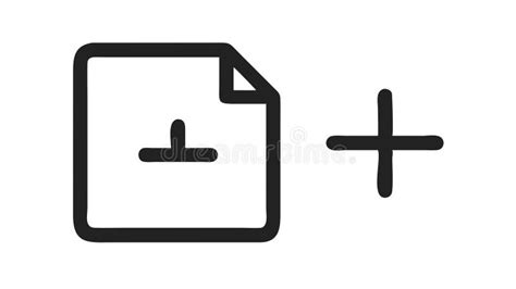 Add Document Or File Icon Vector Illustration Vector Design Generative Ai Stock Vector
