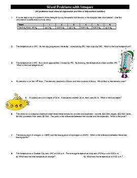Solving Integer Word Problems By Footprints And Memories TPT