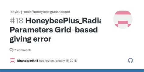 HoneybeePlus Radiance Parameters Grid Based Giving Error Issue Ladybug Tools Honeybee