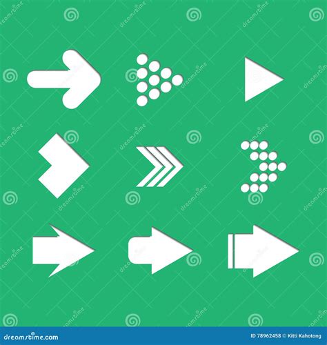 Arrow Set Icon Set Illustration Stock Vector Illustration Of Blue Collection 78962458