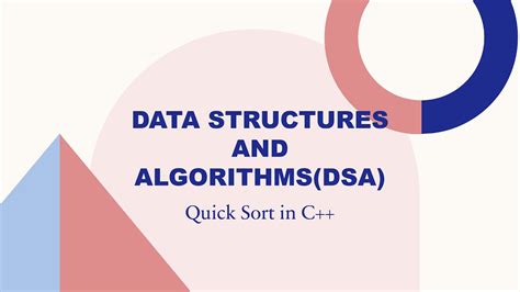 Quick Sort In C Dsa Series Youtube