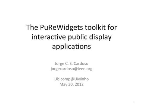 purewidgets toolkit ppt
