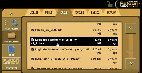 How To Use The File Browser Feature In Logicubes Forensic Falcon Neo Forensic Focus