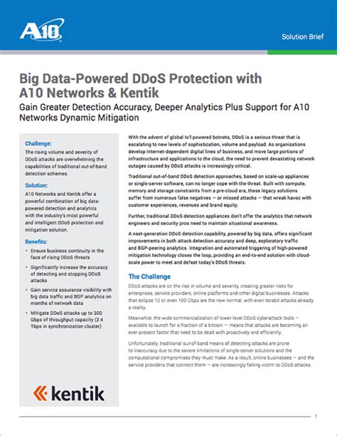 Network Ddos Protection And Mitigation Resources A10 Networks