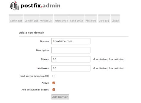 Postfixadmin Create Virtual Mailboxes On Rocky Linux 9alma Linux 9