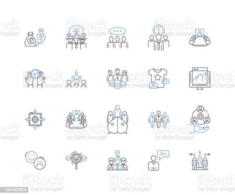 벤처 기업 라인 아이콘 컬렉션입니다 스타트 업 투자 기업가 정신 혁신 성장 자본 성공 벡터 및 선형 그림 위험 가속기 천사 개략