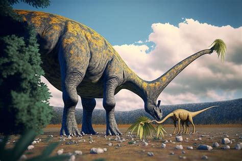 Brachiosaurus From Eating Trees