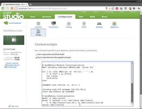 Integrating SUSE Studio With OpenNebula