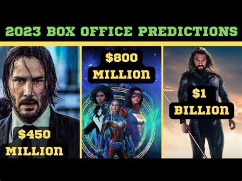 Box Office Predictions Of 2023 Movies Youtube