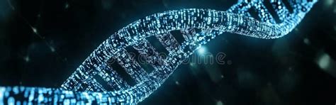 Dna Helix Digital Technology Cutting Edge Science And Biotech Concept