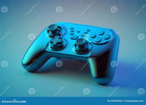 Console Gaming Controller With Many Buttons And Glossy Shiny Body