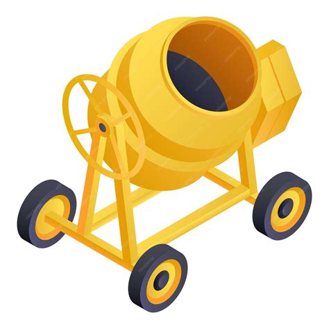 Premium Vector Concrete Mixer Icon Isometric Of Concrete Mixer Vector