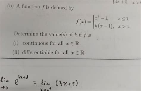 Limits Whats The Solution For These Type Of Question R Calculus