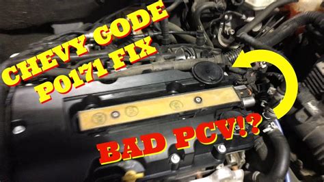 Chevy Cruze Check Engine Light Code P0171 Shelly Lighting