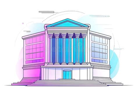 макет схемы базы данных векторной иллюстрации для банков стилизации Bank 3d и финансовых