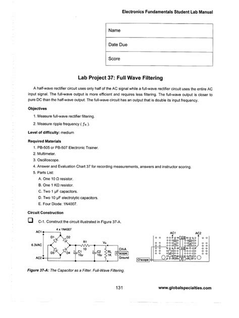 Project 1 Introduction And Full Wave Filltering Pdf