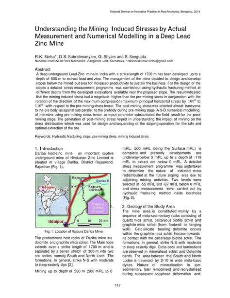 pdf understanding the mining induced stresses by actual measurement