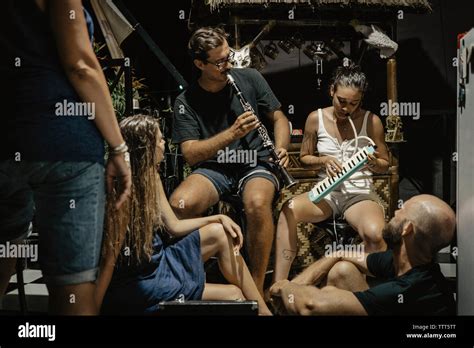 Woman Playing Musical Instruments Hi Res Stock Photography And Images Alamy