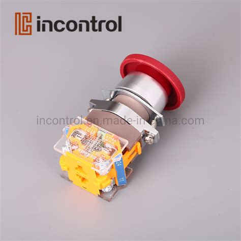 Incontrol Brand Emergency Push Button Switch With Drilling 22mm Push Button Switch And Push