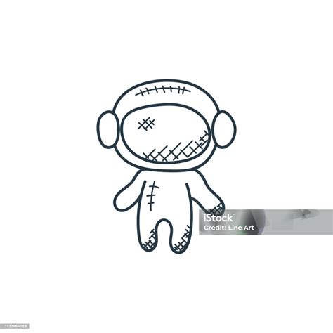 우주 및 항공기 개념에서 우주 비행사 아이콘 벡터 우주 비행사 편집 스트로크의 얇은 라인 그림 웹 및 모바일 앱 로고 인쇄 미디어에 사용하기 위한 우주 비행사 선형 사인