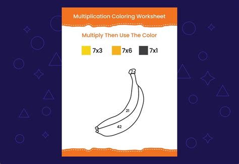Arbeitsblatt Zum Ausmalen Von Multiplikationen Mit Dem Bild Malen Nach