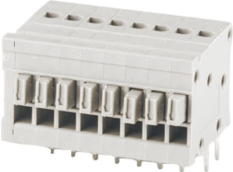 90 Deg Screwless Terminal Blocks 254mm Spring Connectors
